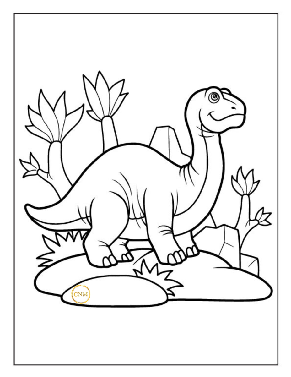 toddler dinosaur coloring pages